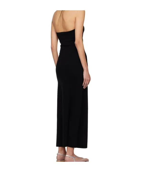 Gabriela Hearst Off-the-shoulder Ribbed Knit Maxi Dress