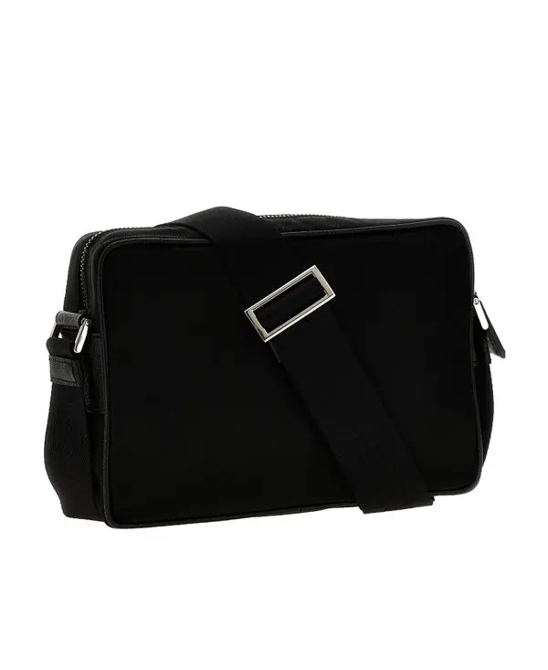 Prada Triangle Logo Shoulder Bag - Black