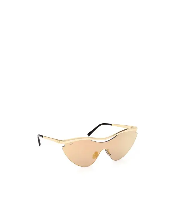 TOD'S Geometric Frame Sunglasses - Gold