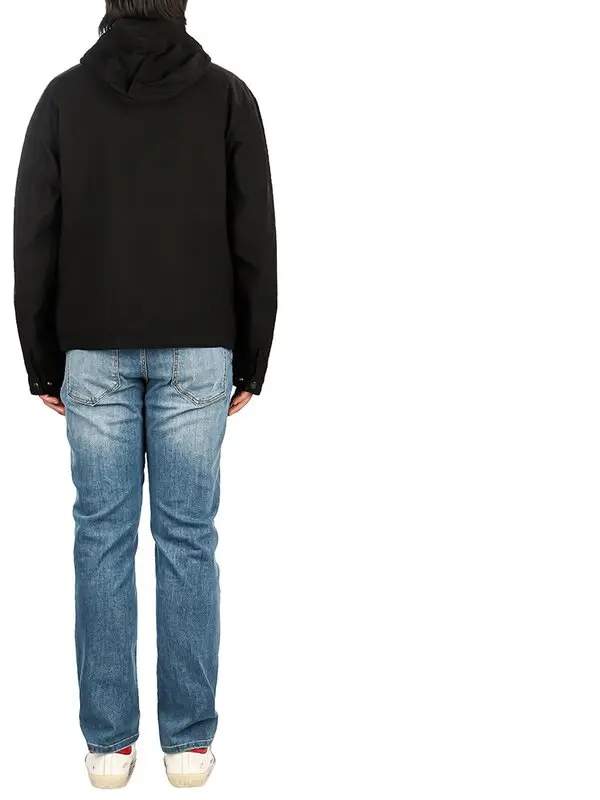 C.P. COMPANY Zipper Casual Jacket With Hood - Black