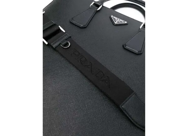 Prada Logo Open-top Tote Bag