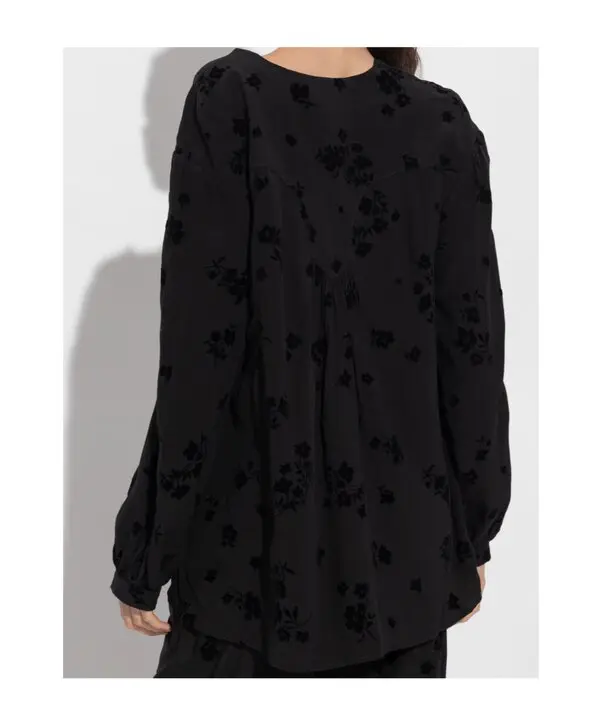 Zadig&Voltaire Lace-up Blouse With Graphic Pattern