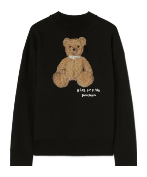 Palm Angels Bear In Mind Crewneck Sweatshirt - Black-brown