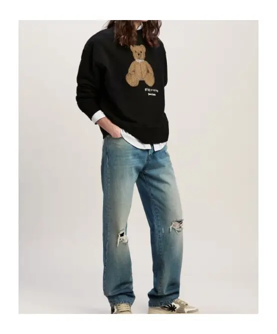 Palm Angels Bear In Mind Crewneck Sweatshirt - Black-brown