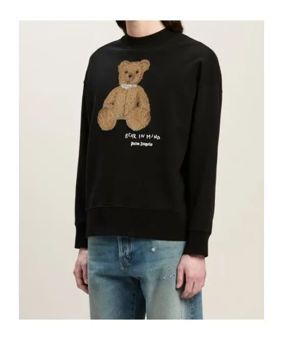 Palm Angels Bear In Mind Crewneck Sweatshirt - Black-brown