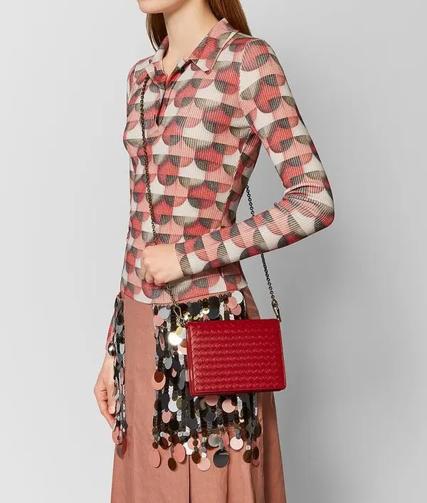 Bottega Veneta Woven Chain Shoulder Bag