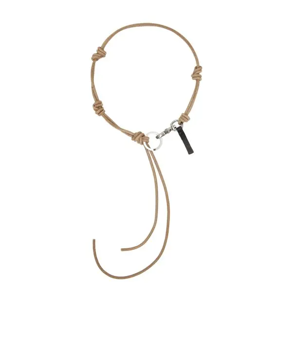 Our Legacy Leather Cord Necklace - Natural Color