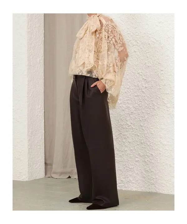 Zimmermann Wide-leg Leather Pants