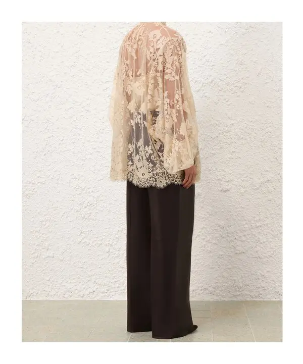 Zimmermann Wide-leg Leather Pants