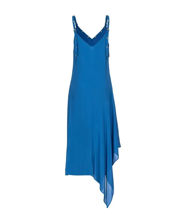 Pinko Asymmetrical V-neck Embellished Dress