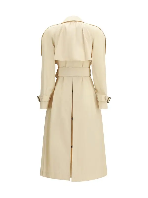 Burberry Long Trerose Trench Coat - Beige