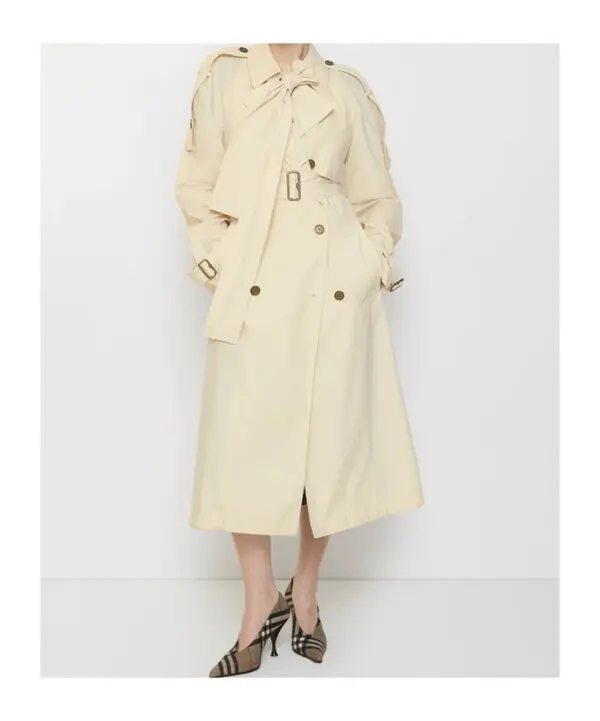 Burberry Long Trerose Trench Coat - Beige