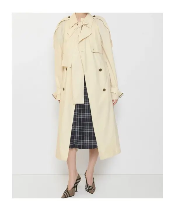 Burberry Long Trerose Trench Coat - Beige