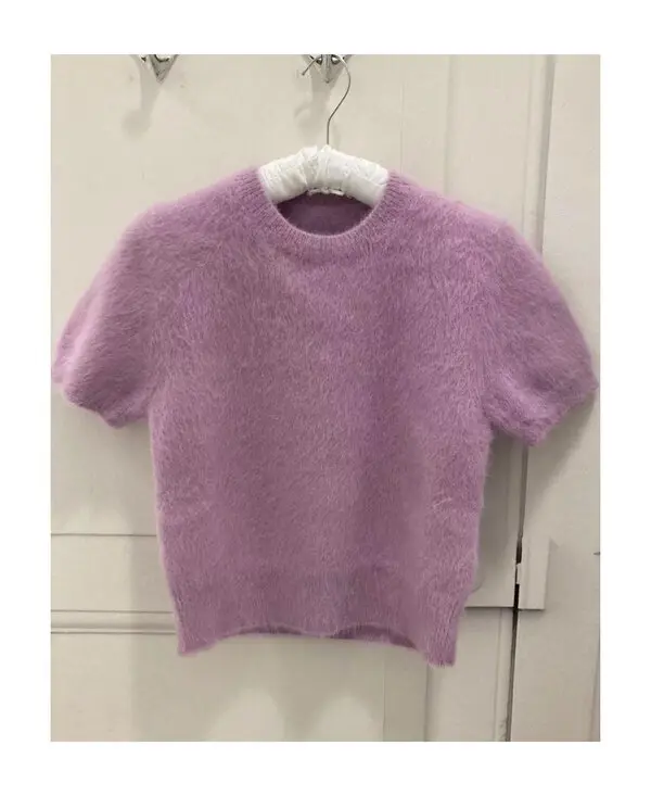 MAISON MARGIELA Brushed Crewneck T-shirt - Pink