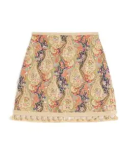 Valentino Garavani Embroidered Short Skirt With Paisley Print