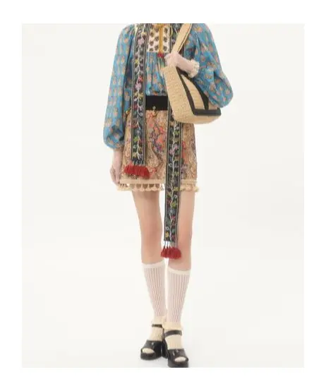 Valentino Garavani Embroidered Short Skirt With Paisley Print