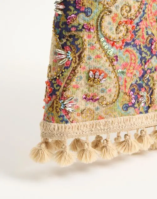 Valentino Garavani Embroidered Short Skirt With Paisley Print
