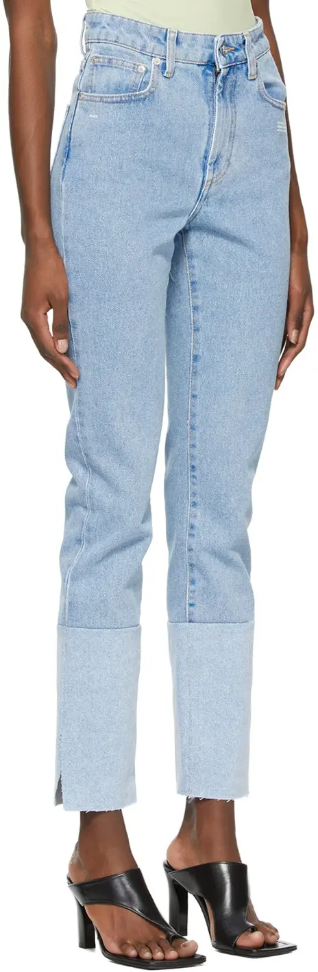 Off-White High-rise Straight-leg Jeans - Multicolor