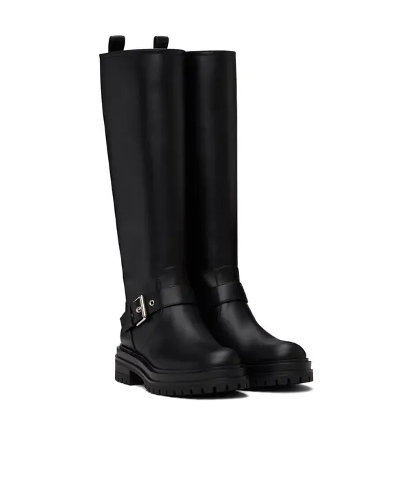 GIANVITO ROSSI Thiago" Knee High Buckled Boots