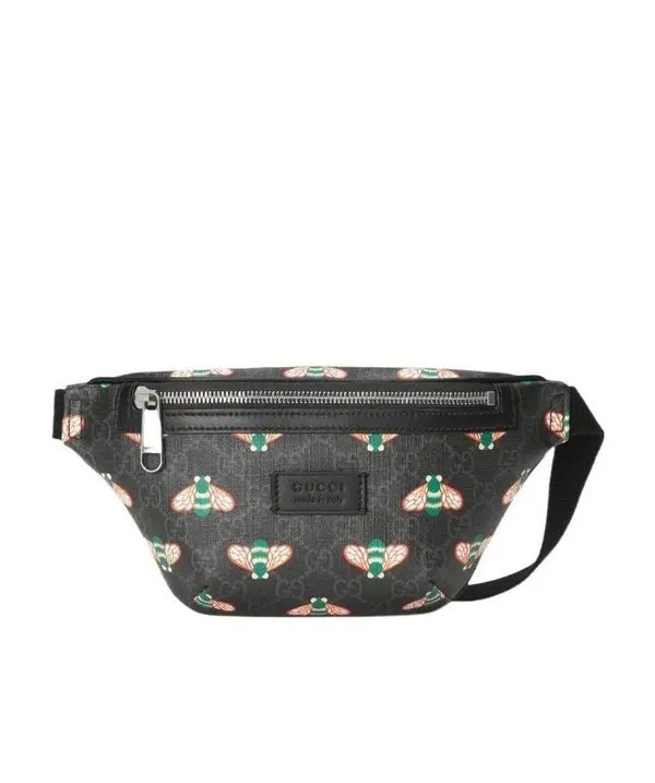 Gucci Bestiary Bee-print Belt Bag - Black