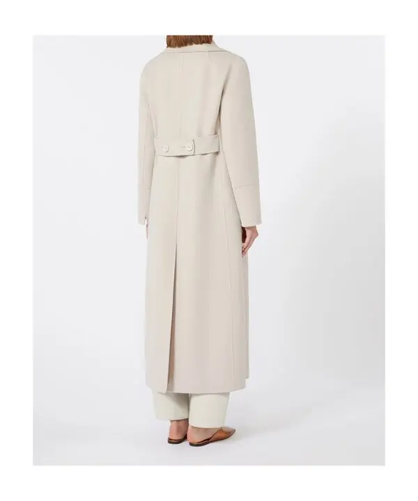 Max Mara Wool Long Coat - Sand-colored