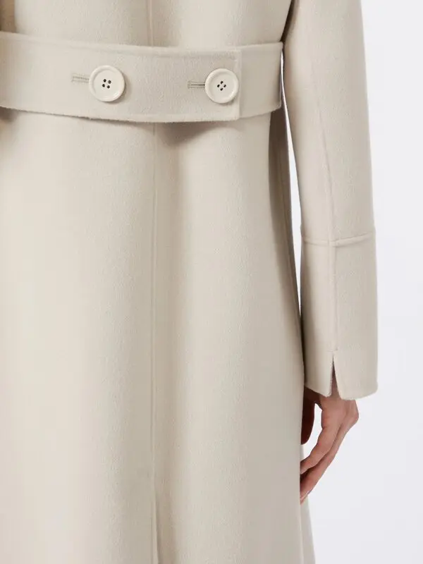 Max Mara Wool Long Coat - Sand-colored