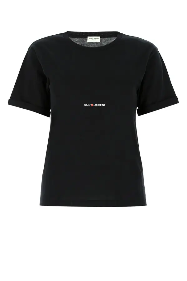 Saint Laurent Logo Print Crewneck T-shirt