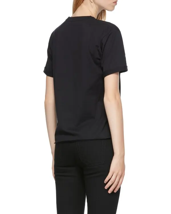 Saint Laurent Logo Print Crewneck T-shirt