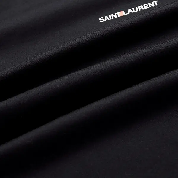 Saint Laurent Logo Print Crewneck T-shirt