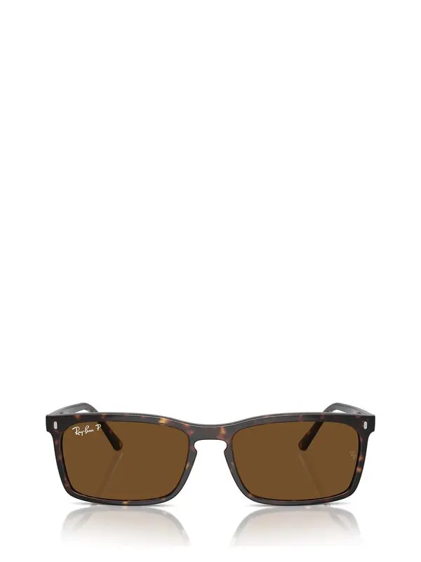 Ray-ban Rectangular Full Rim Sunglasses - Brown