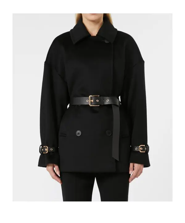 Max Mara Double-breasted Belted Waist Coat