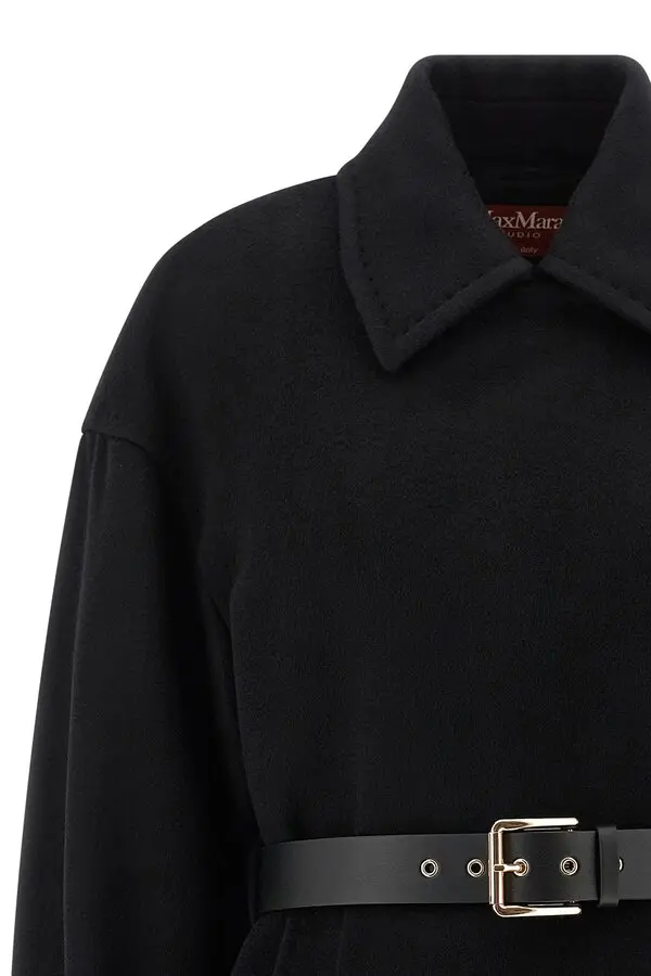 Max Mara Double-breasted Belted Waist Coat