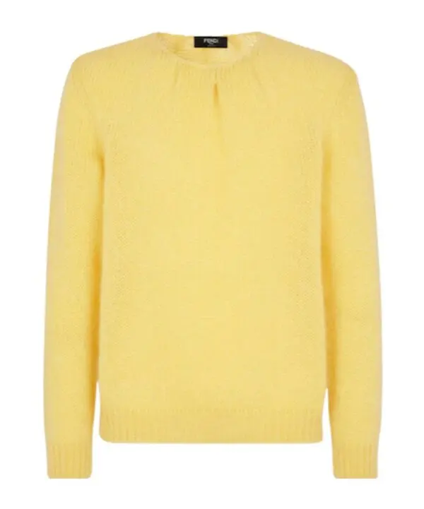 Fendi Long Sleeved Crewneck Knitted Jumper