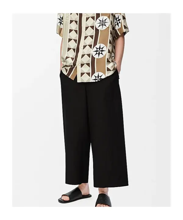 Loewe Cropped Trousers With Elasticated Waist And Drawstring