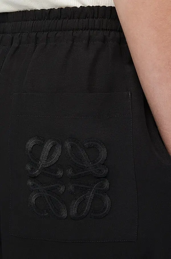 Loewe Cropped Trousers With Elasticated Waist And Drawstring