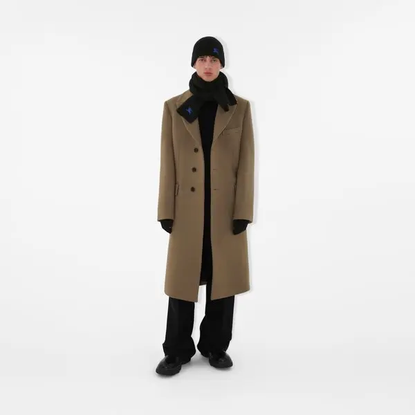 Burberry Ekd Embroidered Ribbed-knit Scarf
