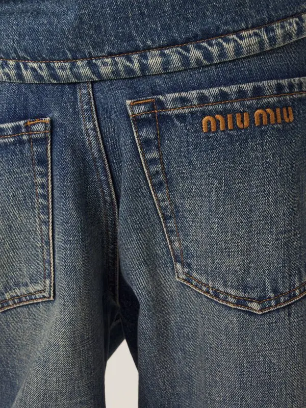 Miu Miu High-waist Wide-leg Jeans