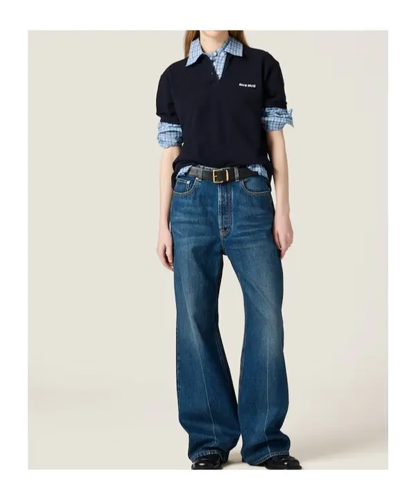 Miu Miu High-waist Wide-leg Jeans