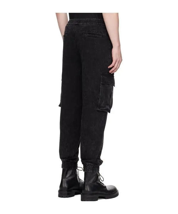 JUUN.J Faded Workwear Denim Trousers - Black