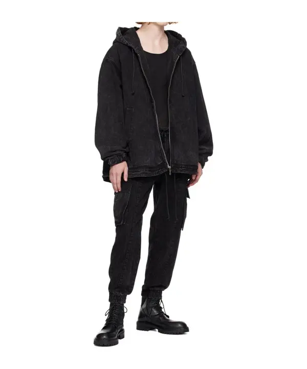 JUUN.J Faded Workwear Denim Trousers - Black