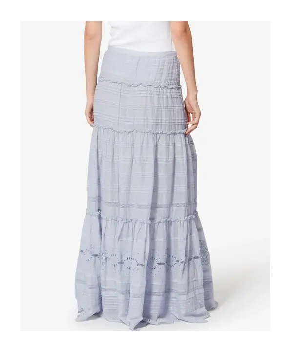 Isabel Marant Étoile Paoline Floral Lace Maxi Skirt - Light Blue