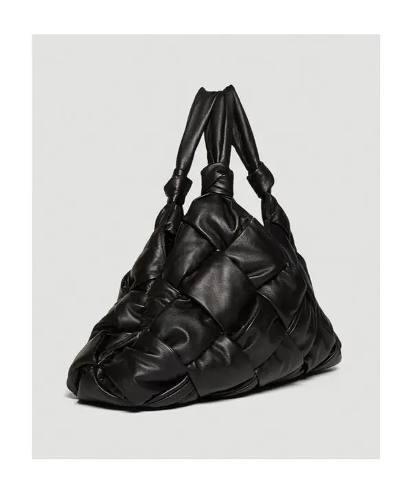 Bottega Veneta Padded Intrecciato Tote Bag - Black
