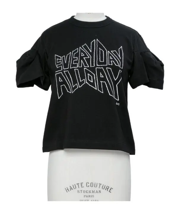 Sacai Crew-neck T-shirt With Short Sleeves