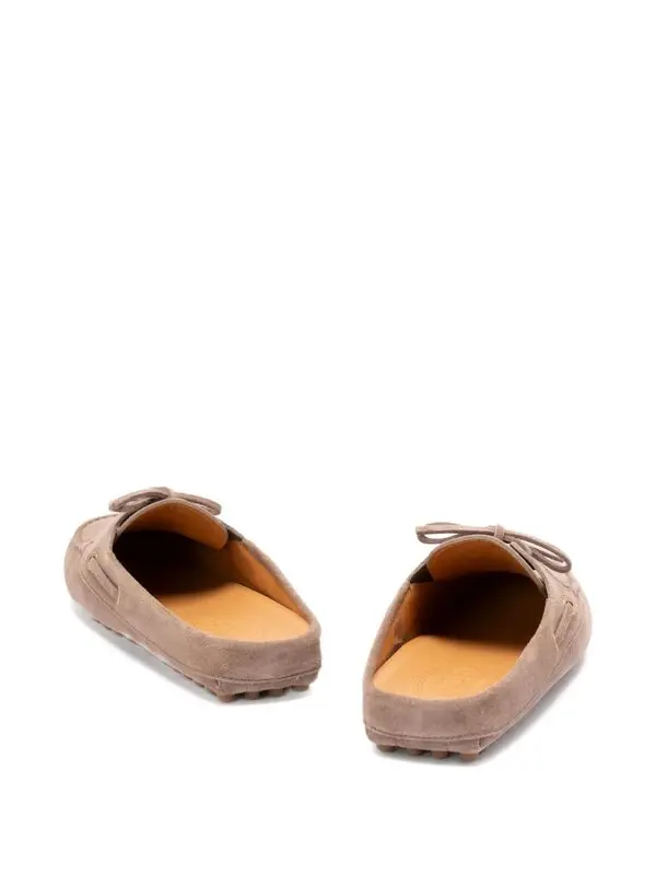 TOD'S Glove Gommino Lace-up Mules - Light Brown