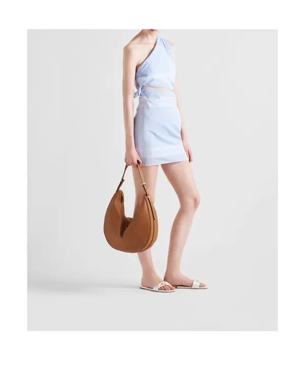 Prada Checked Cotton Mini-dress
