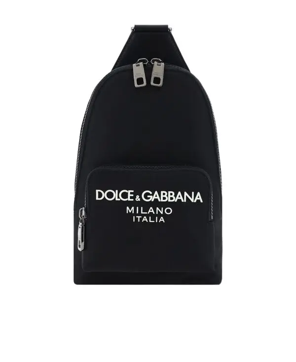 Dolce & Gabbana Dolce Gabbana Logo-embossed Zipped Belt Bag - Black