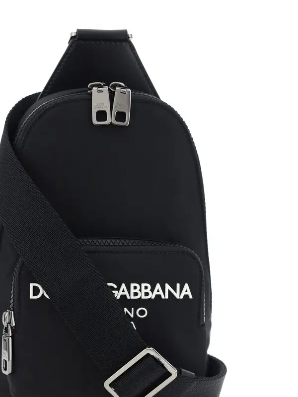 Dolce & Gabbana Logo Embossed Zipped Belt Bag