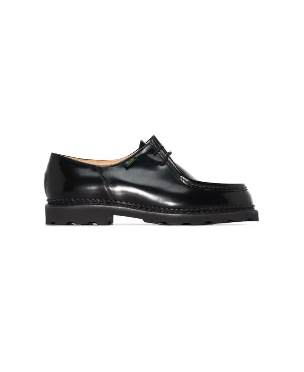 Paraboot Michael Leather Lace-up Shoes - Black