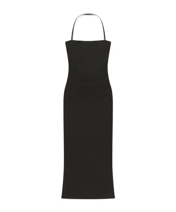 Nanushka Ruched Halterneck Midi Dress