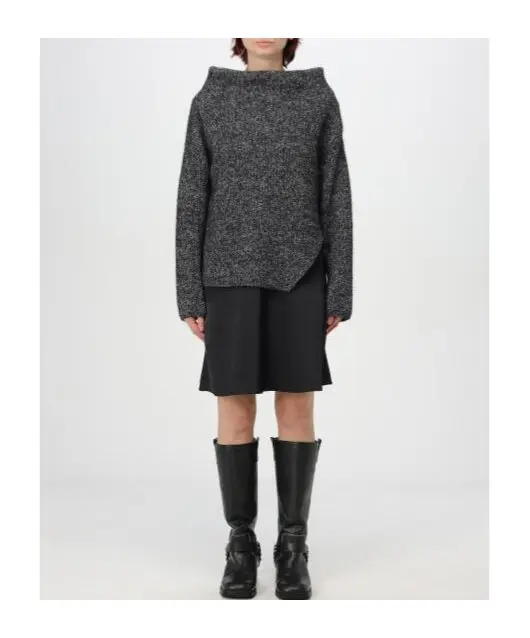 Pinko High-neck Layered Knitted Dress